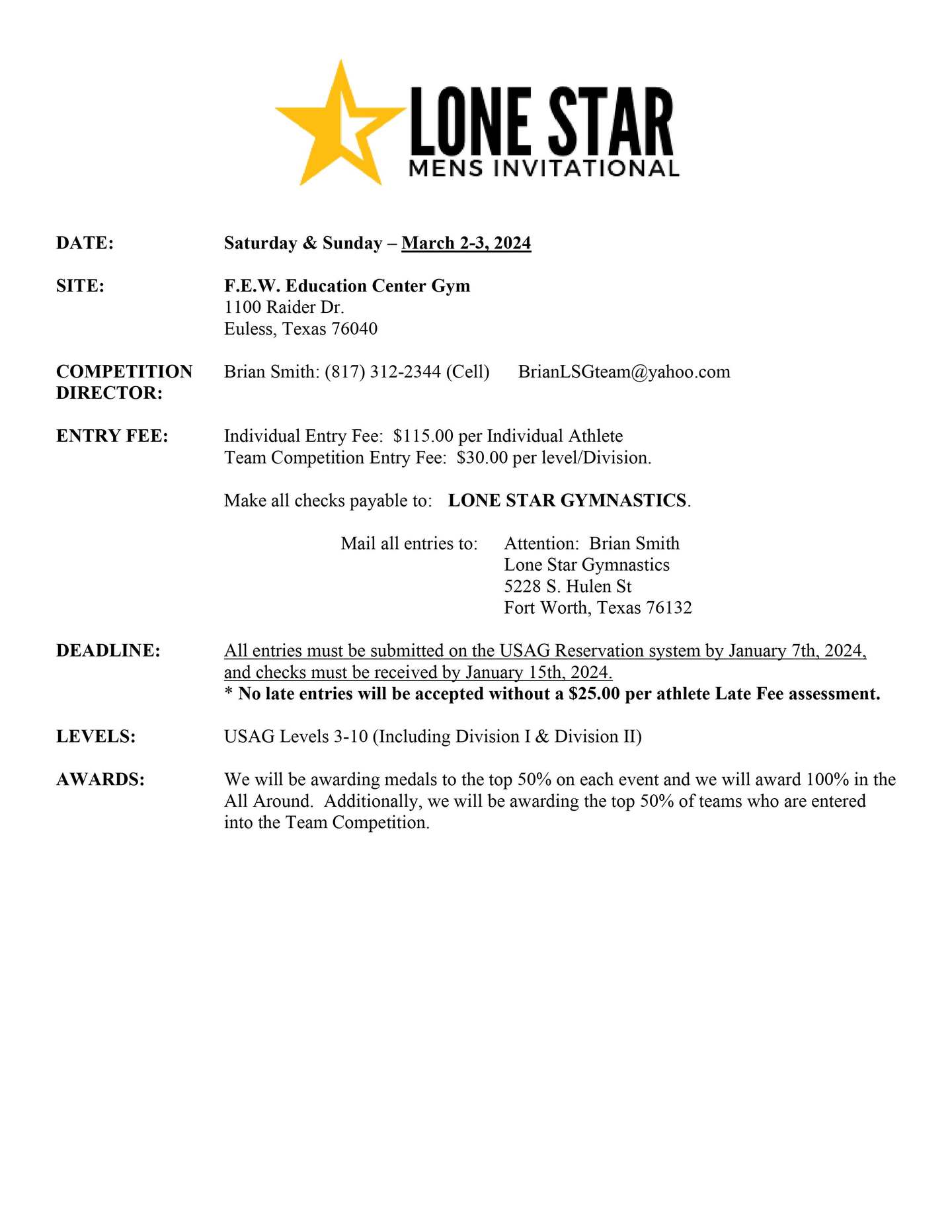 2024 Lone Star Men's Invitational