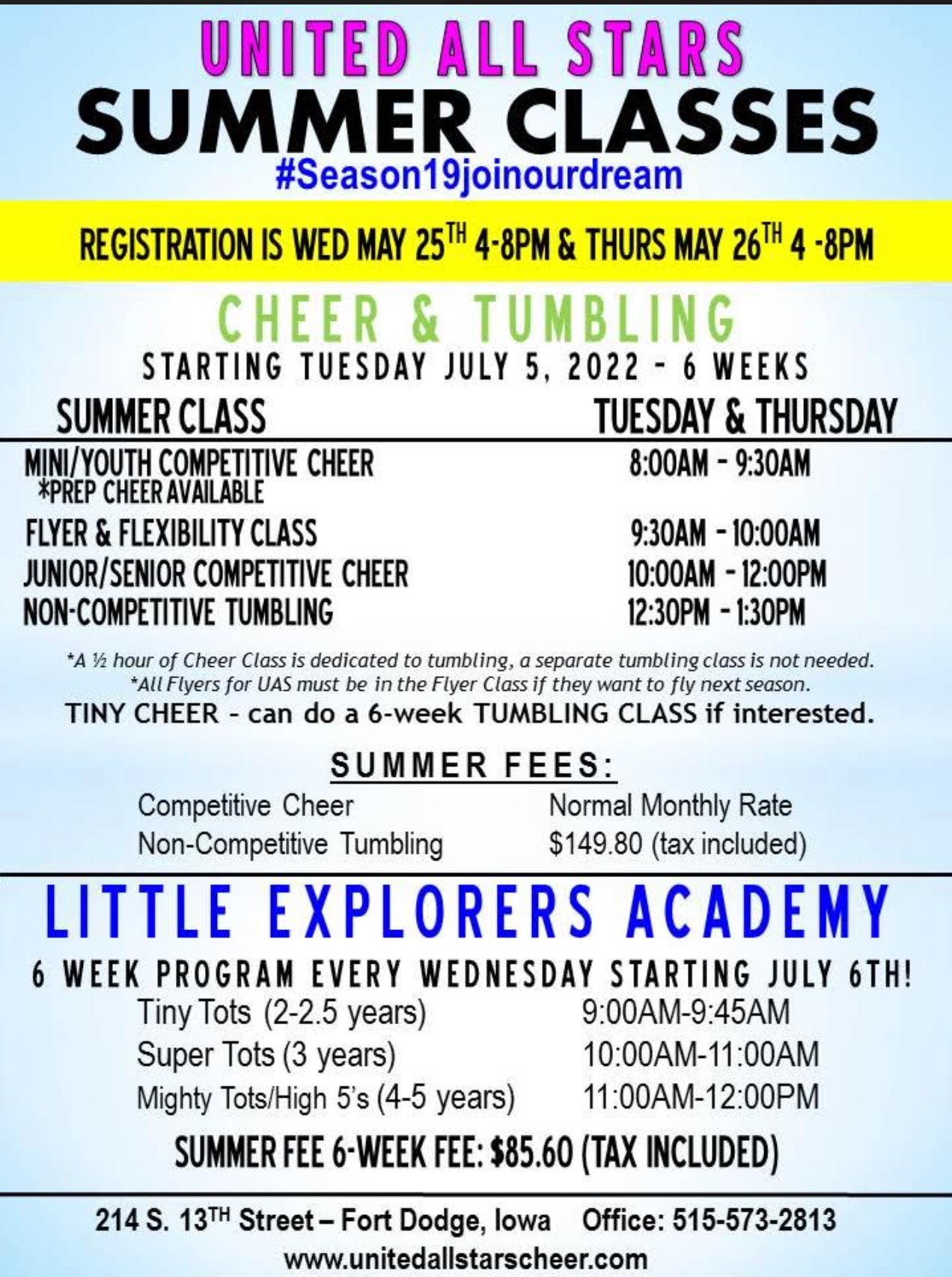 Summer Dance Classes and Competitive Dance Info