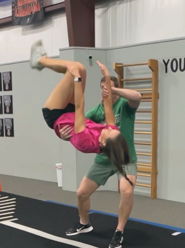 Level 1 & 2 skills in combination to back tucks, Punch Fronts, Side ...