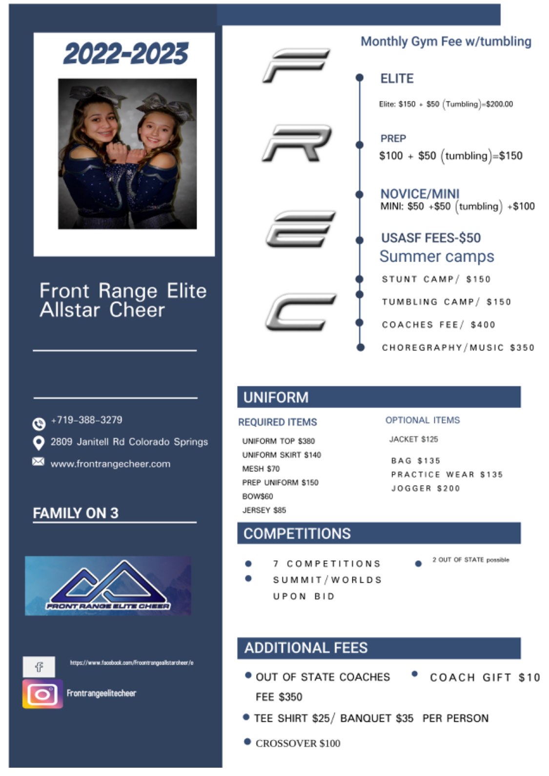 Season 2022-2023 tryouts AVAILABLE!!!!